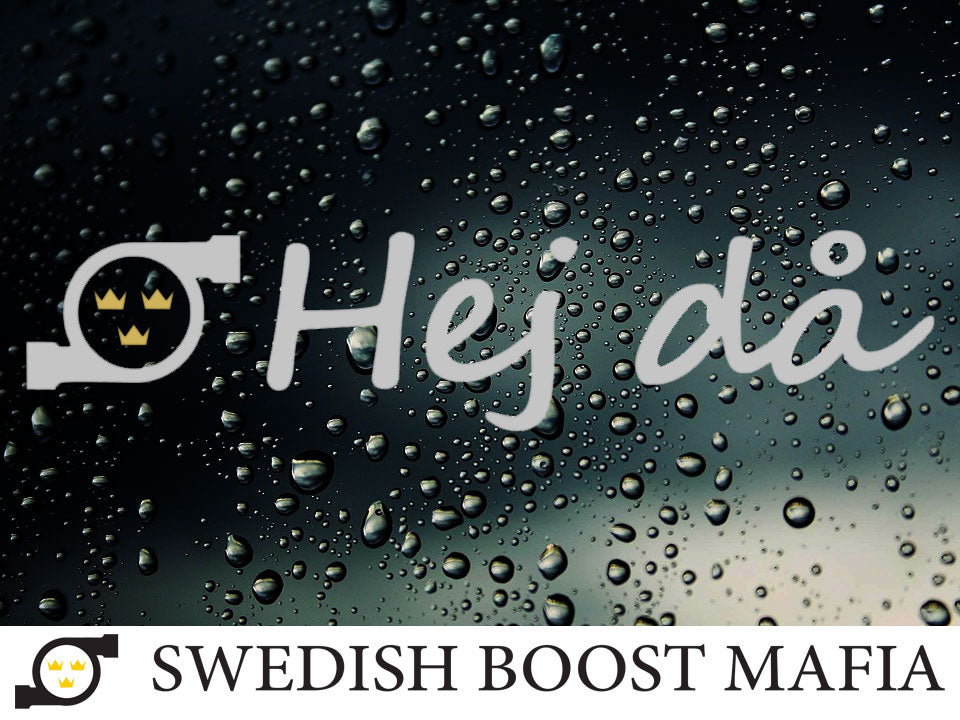 Swedish Boost Mafia Hej Då Windshield Sticker