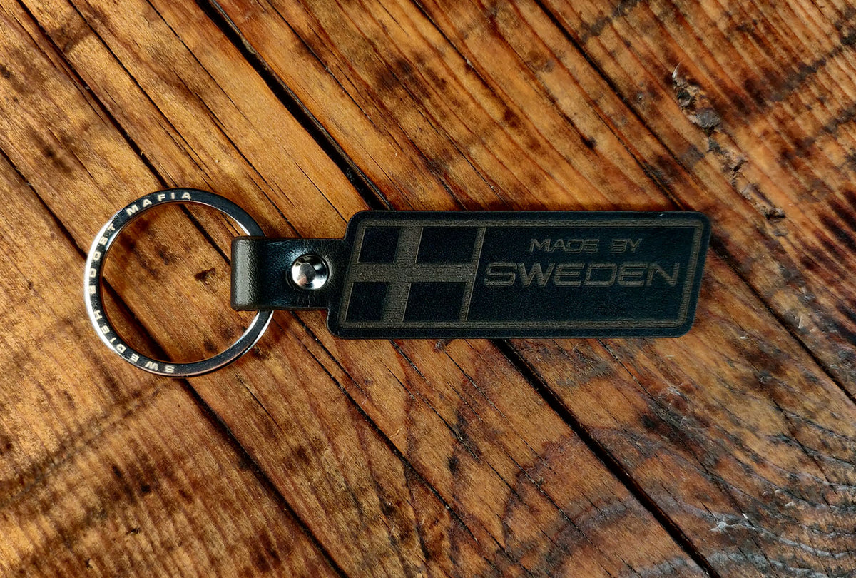 Made By Sweden Leather Key Ring – Swedish Boost Mafia